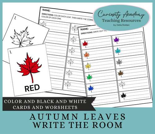Autumn Leaves Write the Room (Writing Centers) by Curiosity Academy