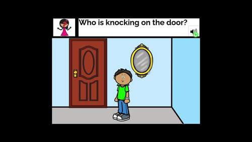 Who’s at the Door? Community Helpers | Boom Learning Speech & AAC Activity