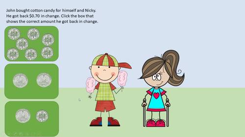 Amusement Park Money Math PowerPoint by Perry's Place | TPT