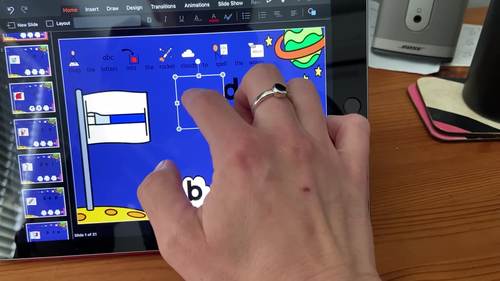 CVC spelling [middle a]: SPACE THEME - Interactive PPT and BOOM CARDS