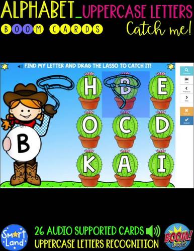 Alphabet practice Uppercase Letters Recognition | Cowboys | TPT