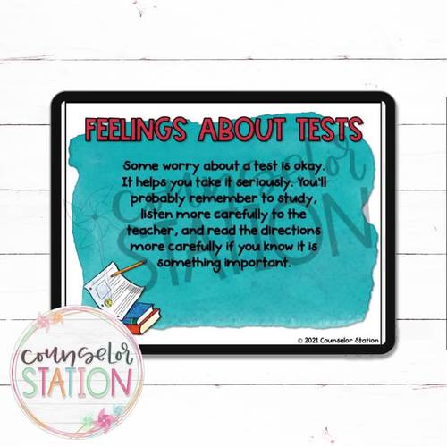 Test-Taking Strategies & Test Prep School Counseling Lesson for Slides ...