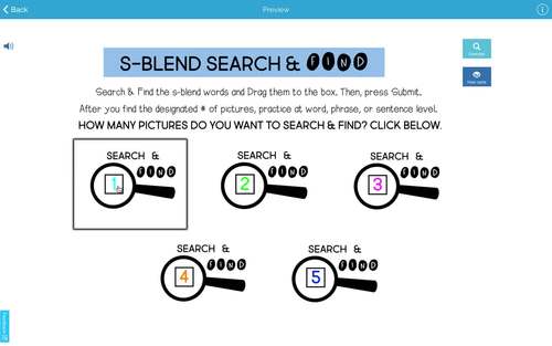 S-Blends Articulation Boom Cards™ Search & Find Game | S Blend Sounds