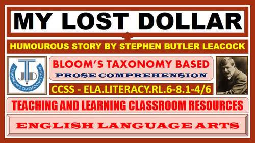 MY LOST DOLLAR - READING A HUMOUROUS STORY: POWERPOINT PRESENTATION