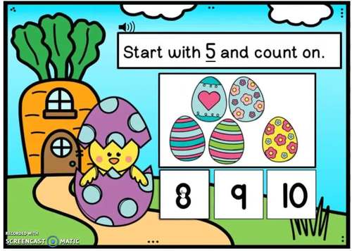 Boom Cards™ Easter Counting on to 20 by Leigh's Library | TPT