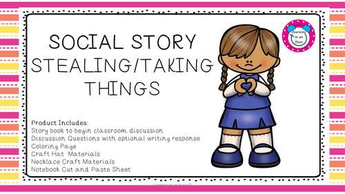 Stealing Taking Things Social Story by Learning in an Hour | TpT