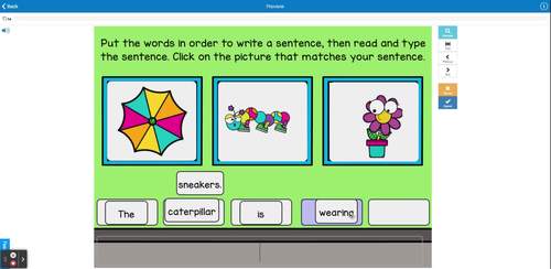Digital Typing Practice Writing Scrambled Build a Sentence BOOM Cards ...