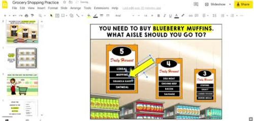 Life Skills Grocery Shopping - CBI - Job Skills - Reading - Grocery Store