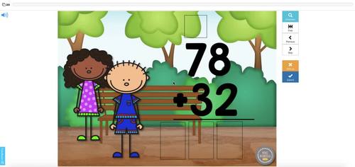 2 digit addition (some regrouping): Boom Cards by Mme Marissa | TpT