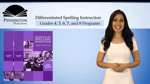 Differentiated Spelling Instruction Grade 8 by Pennington Publishing