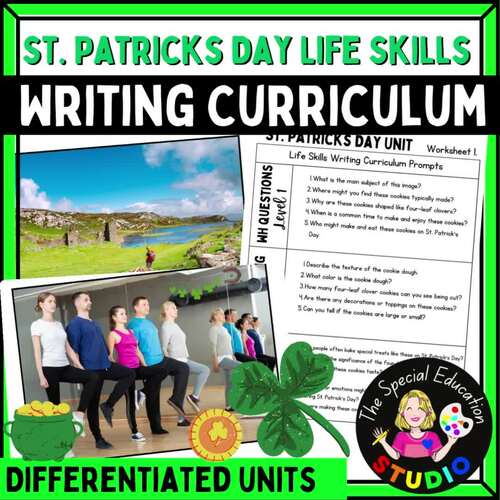 St. Patricks Day activities writing center Special Education Writing ...