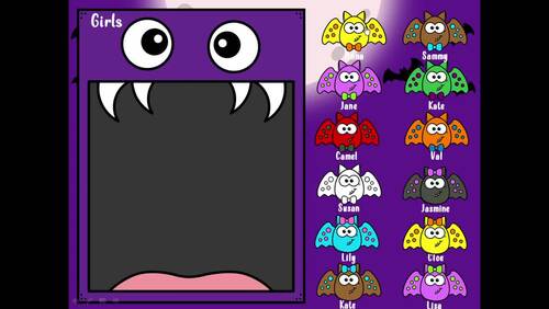 Monster Halloween Interactive Attendance Checker by My Master J | TPT