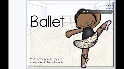 Music Lesson Plan for Google Slides or No Tech | Ballet | Distance Learning