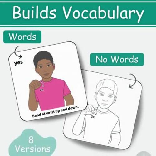 Answers Flashcards American Sign Language Visual Vocabulary Classroom ...