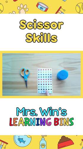 Pet Theme, Low Prep, Fine Motor, Cutting Practice, Early Math | Scissor ...