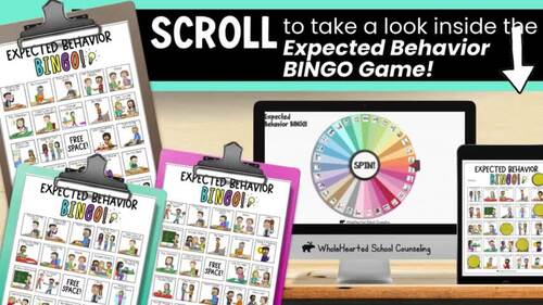 Behavior Bingo Game | SEL Classroom Management for Back to School ...