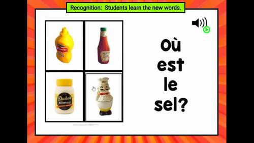 FRENCH FOODS BOOM CARDS SET #2 ⭐ French Digital Flashcards ⭐ French ...