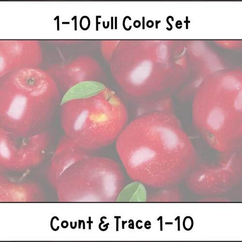 Apple Counting Worksheets | Preschool & Kindergarten Math | Count and ...