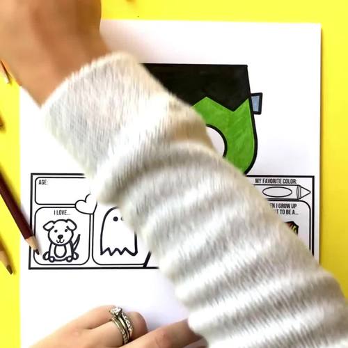 Peek-a-BOO! Guess Who is Behind the Mask | Halloween Activity | TPT