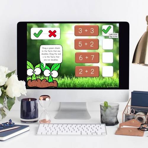 Doubles | Doubles Facts | Doubles Addition | 1st Grade Math Lesson Slides