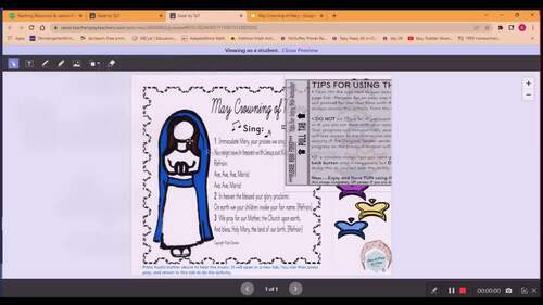 May Crowning of Mary V1: Activity & Immaculate Mary Song | Catholic ...