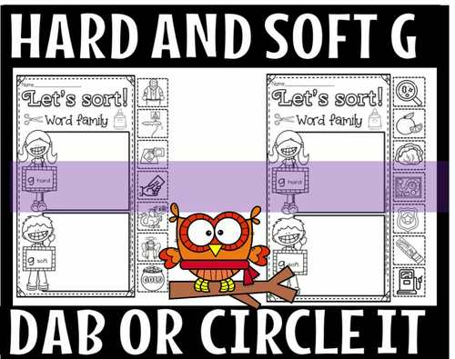 Hard and soft G activities by Murphys lesson design studio | TPT