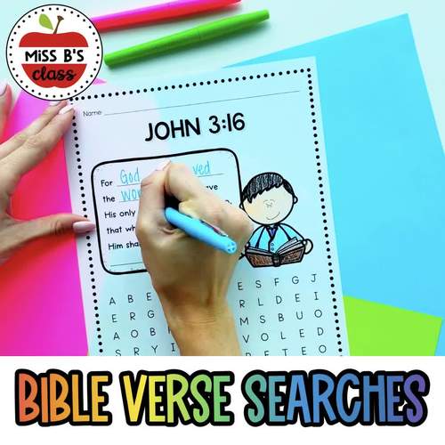 Bible Verse Activities - Catholic Religion Puzzles by Miss B's Class
