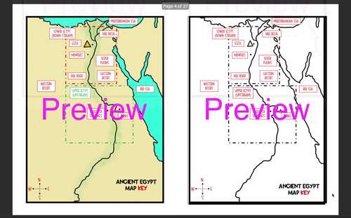 Ancient Egypt Unit Interactive Notebook (PDF Printable Resource)