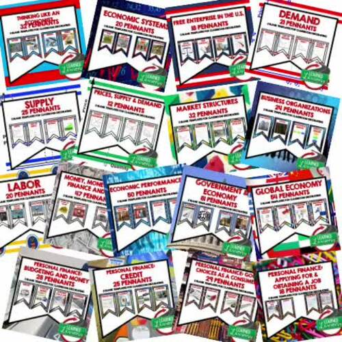 Economic Systems Word Wall Economics Word Wall by Learned Lessons LLC