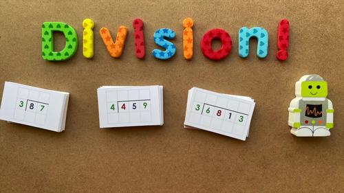 Division Command Cards | Montessori Math Task Cards with Answers