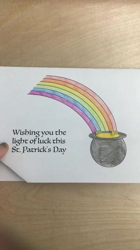 Light Up St. Patrick's Day Paper Circuit Card by Art with Ms J | TPT