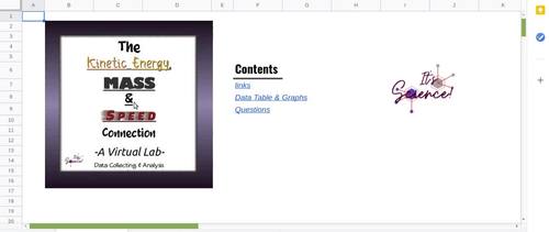Kinetic Energy - Mass - Speed Virtual Lab Activity by It's Science