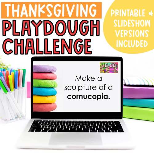 Kindergarten Thanksgiving Playdough Challenges by The Kinderhearted ...
