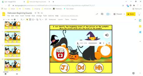 Growing Bundle of Beginning Sounds Google Slides + Audio Instructions ...