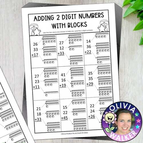 Break apart addition strategy worksheets - split the hundreds tens and ones