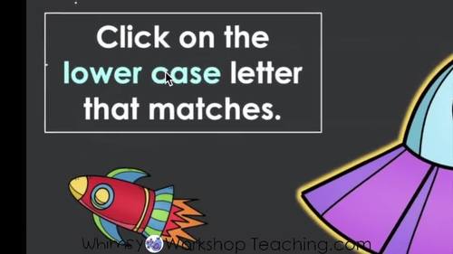 Boom Cards Alphabet Upper-Lower Case Match Digital Task Cards Distance ...