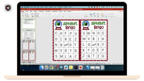 Christmas Alphabet and Sight Word Bingo | TPT