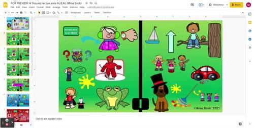 Trouvez-le! - Les sons AU, EAU - Google Slides™ by Mme Bock | TPT