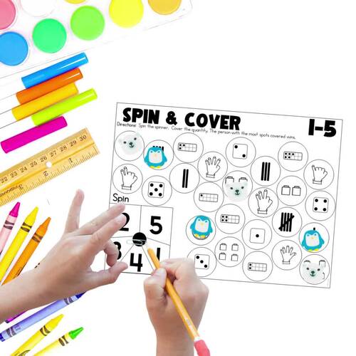 Kindergarten Winter Math Games Kindergarten Math Centers | TPT