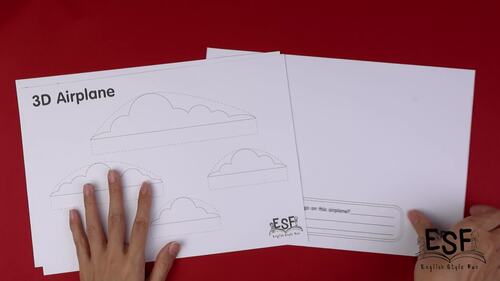 Airplane 3D Pop-Up Scene by Mr Es Specialties | TPT