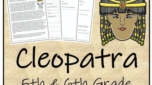 Cleopatra Close Reading Comprehension Activity | 5th Grade & 6th Grade