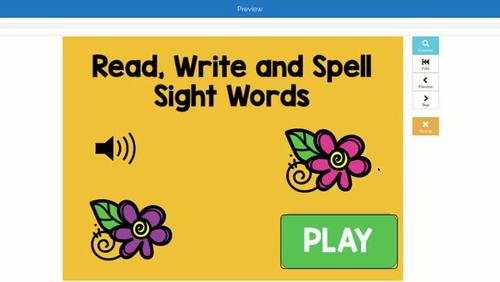 Read, Write and Spell Sight Words Boomcards - Distance Learning | TPT