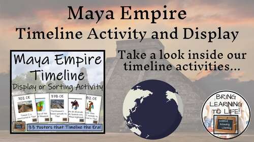 Maya Empire Timeline Activity & Classroom Display by Creative Primary ...
