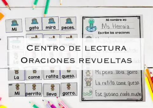 Centro de lectura Oraciones Revueltas | Lectura sílabas directas by Ms ...