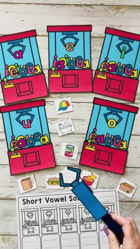 Short Vowel Sort - Sorting Short Vowels - CVC Short Vowels Sorting Game
