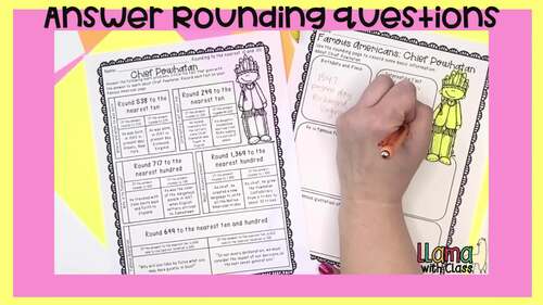 Rounding to the Nearest 10 and 100 Worksheet with Chief Powhatan Quick ...