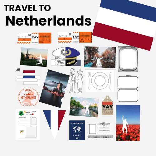 Travel to Netherlands! – Printable Pretend Travel Activity for Kids