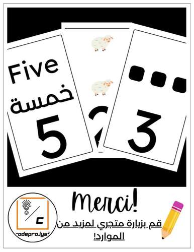 Educational Number 0-10 Flashcards and Activities for Arabic-Speaking ...