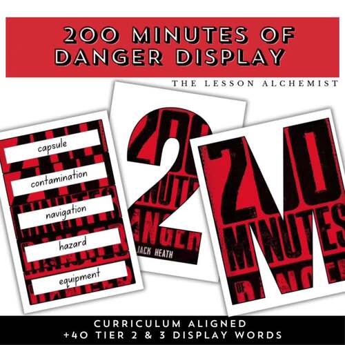 200 Minutes of Danger – Classroom Display (NSW Year B, Unit 15 English)