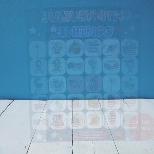 JULY 4TH BINGO | Patriotic Game for Kids | Printable Summer Activity